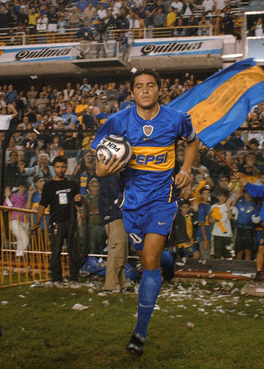 Boca Juniors Titular 2002 – Román #10 – Camisetas de Fútbol