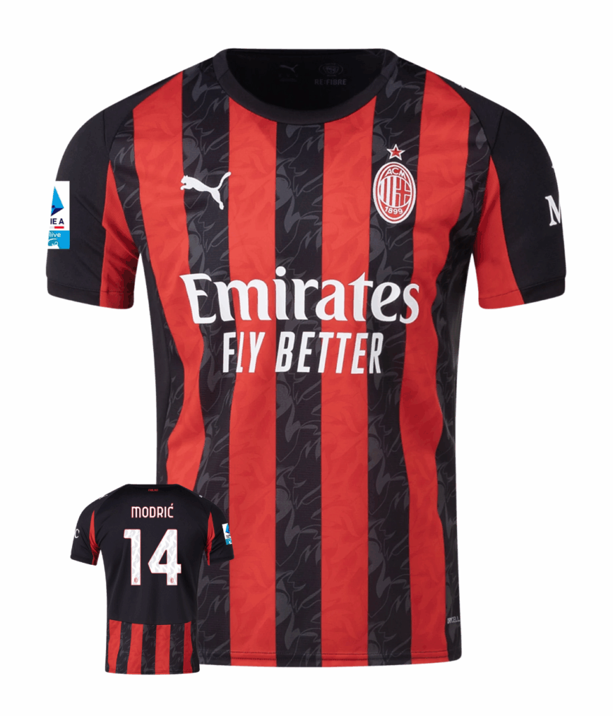 Modric #14 – AC Milan Titular 2025/26 – Camisetas de Fútbol